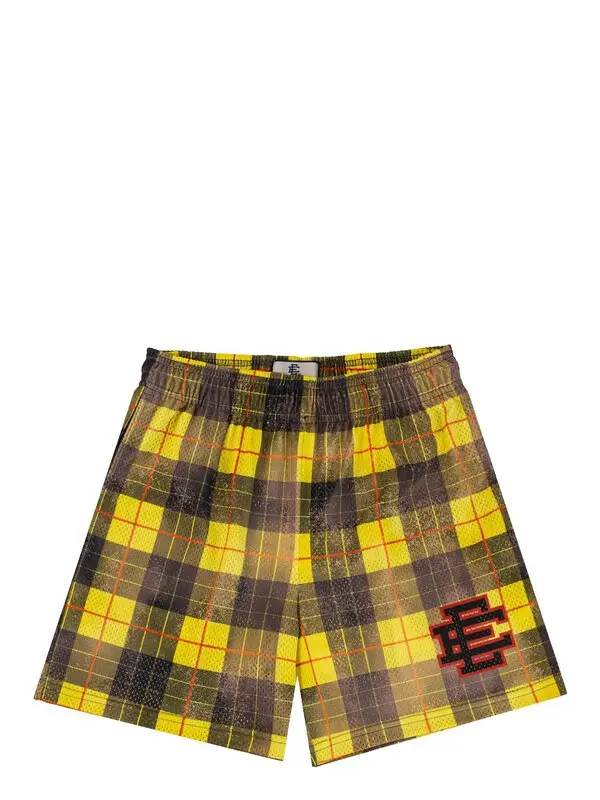 ERIC EMANUEL Ee Basic Short - Yellow/black Plaid