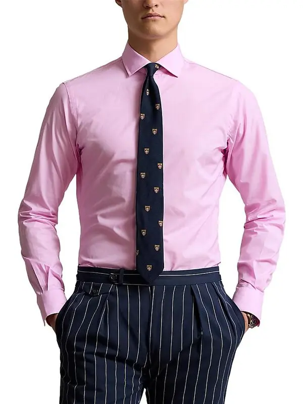 Polo Ralph Lauren Cotton Poplin Custom Fit Dress Shirt - Pink