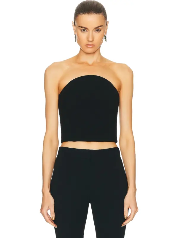 SANS FAFF Half Moon Corset Top - Black