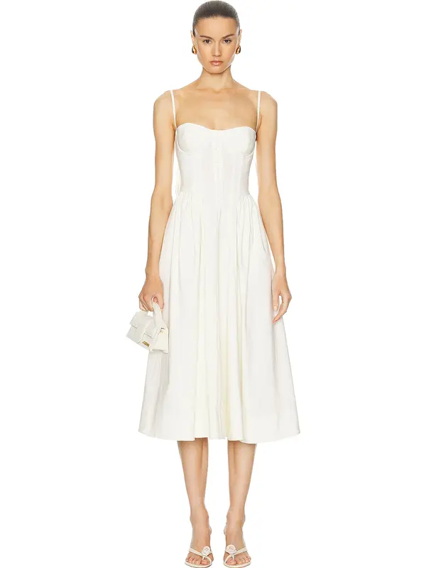 Lpa Sarita Midi Dress - Coconut Milk