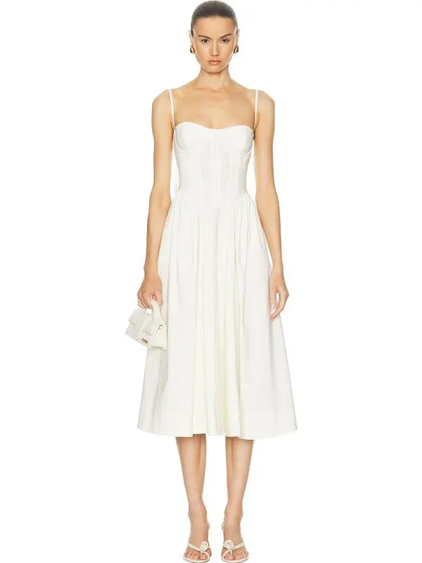 Lpa Sarita Midi Dress - Coconut Milk