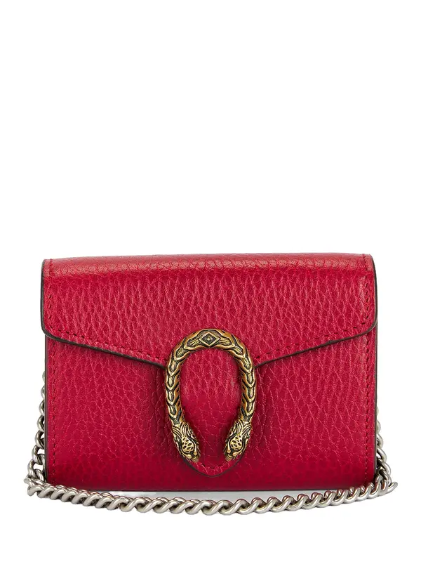Gucci Dionysus Wallet On Chain - Red