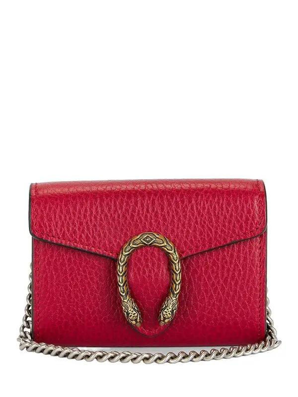 Gucci Dionysus Wallet On Chain - Red