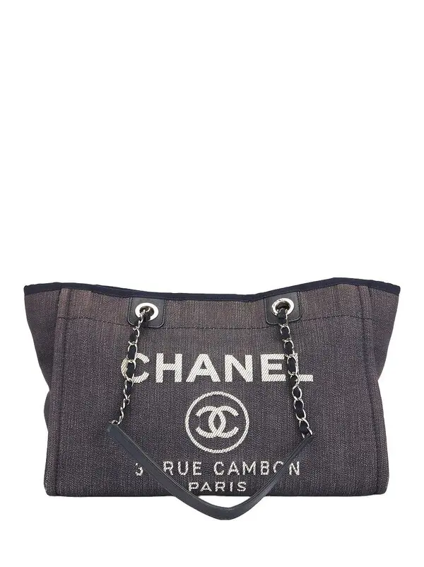 Chanel Deauville Tote Bag - Black