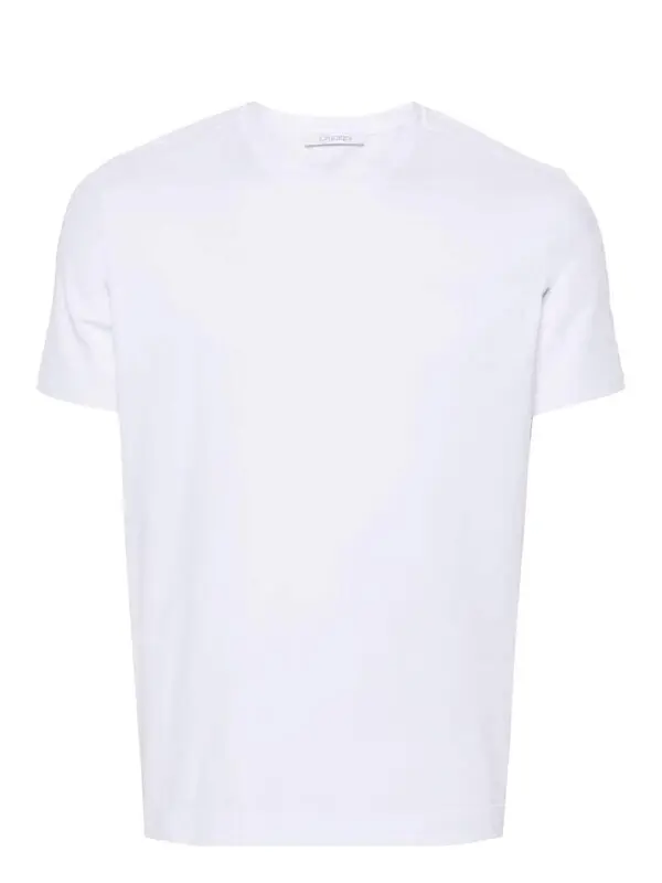 CRUCIANI Cotton-blend T-shirt - White