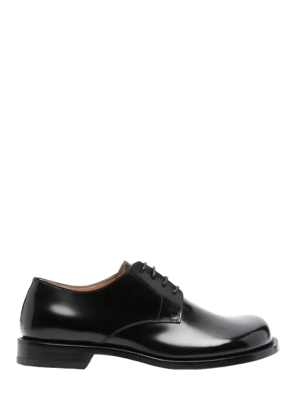 Loewe Lace-up Leather Derby Shoes - Black