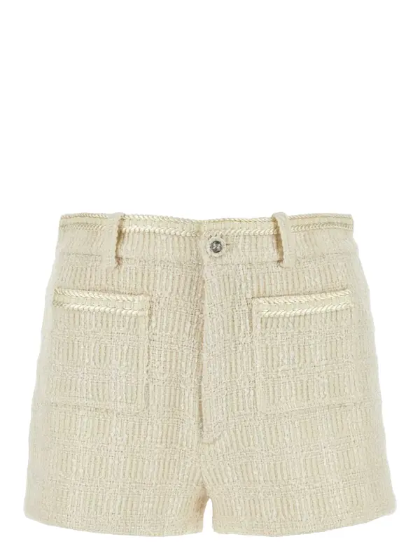 Gucci Tailored Wool-blend Tweed Shorts - Neutrals