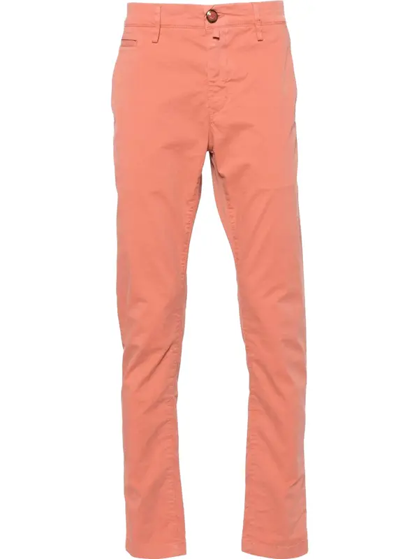 Jacob Cohen Bobby Low-rise Chino Trousers - Orange