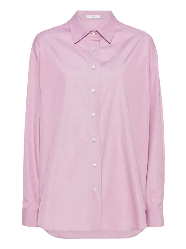 THE ROW Attica Cotton Shirt - Pink