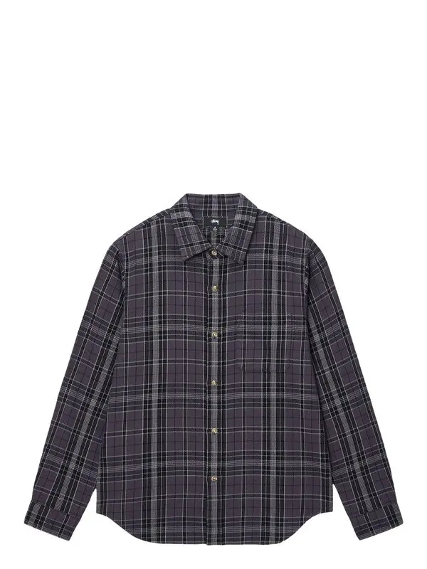 StÜssy Stones Plaid Shirt - Black