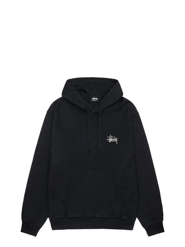 StÜssy Pigment Dyed Built Tough Hoodie - Black