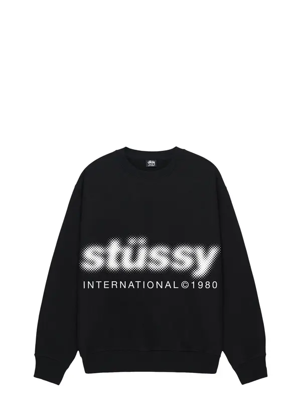StÜssy Blur Crew - Black