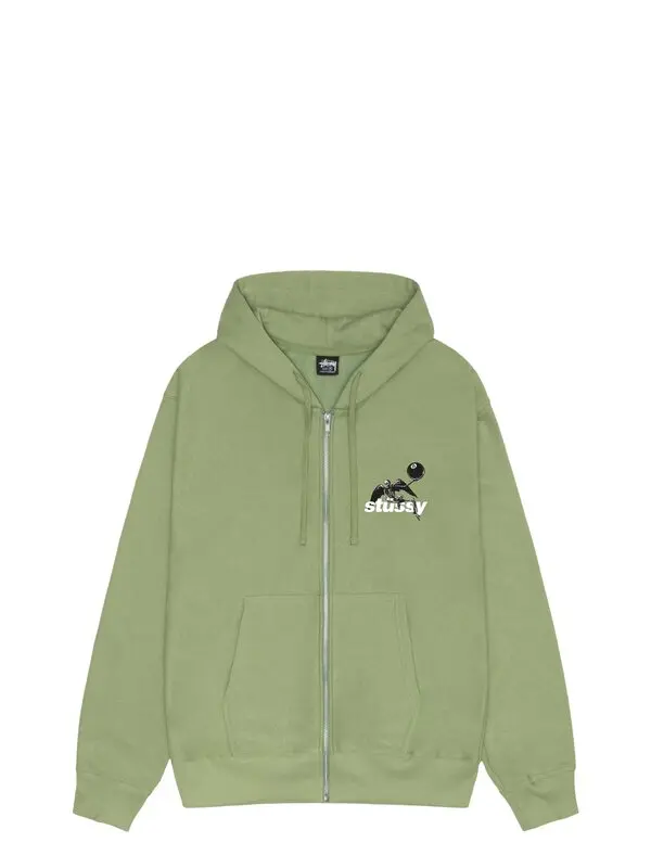 StÜssy Apocalypse Zip Hoodie - Green