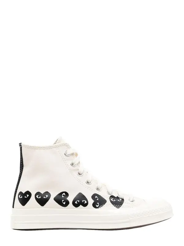 COMME DES GARCONS PLAY CONVERSE Multi Heart Ct70 High-top Sneakers - 2 White