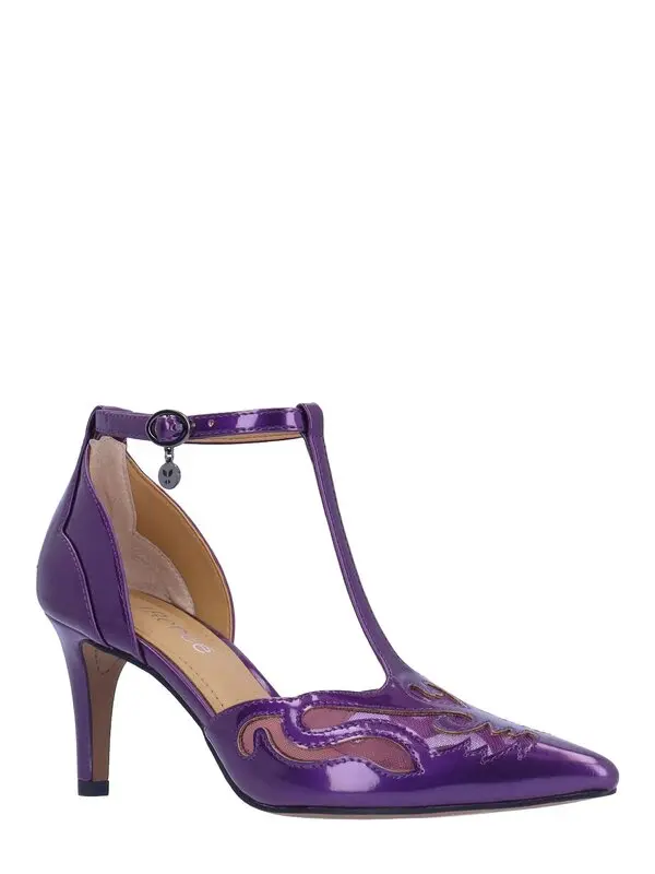 J. Reneé Lisha T-strap Pumps - Purple