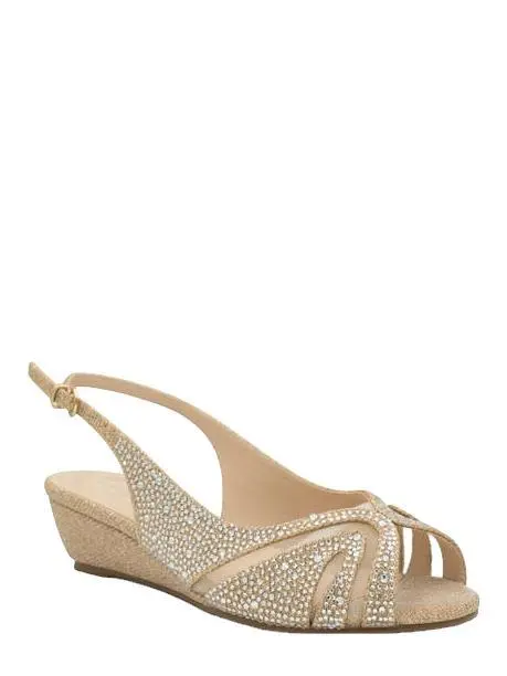 PARADOX LONDON PINK Jocelyn Wedge Sandal - Champagne