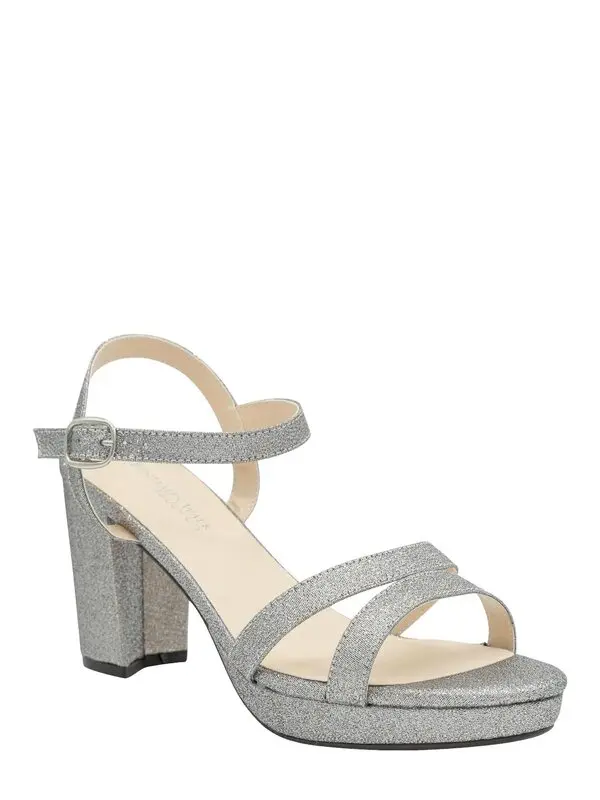 TOUCH UPS Harmon Platform Sandal - Pewter