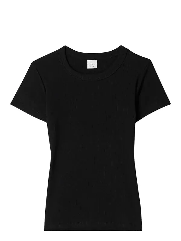 LESET Kelly Ribbed T-shirt - Black