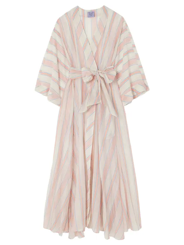 Thierry Colson Almudena Striped Maxi Dress - Pink