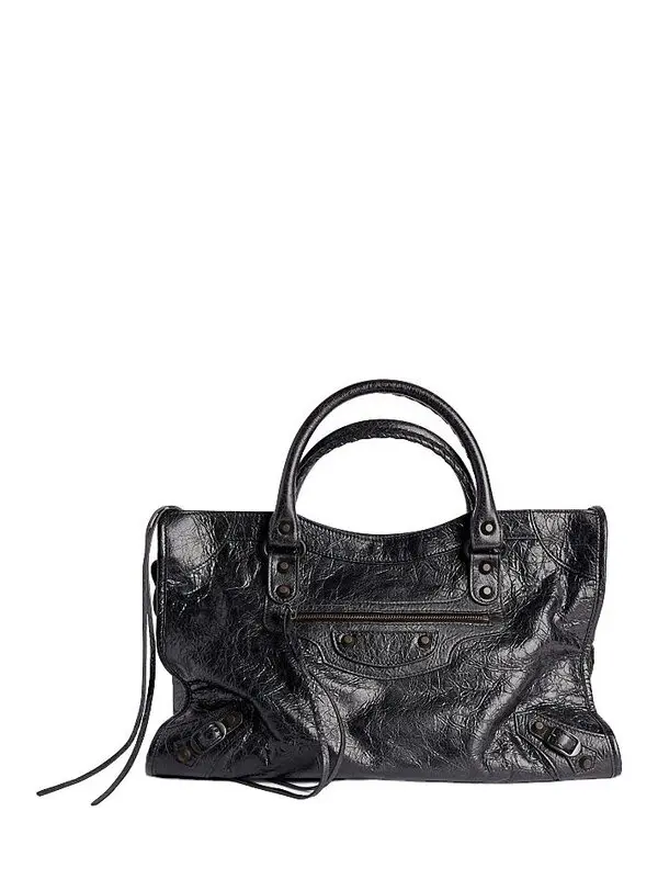 Balenciaga Le City Handbag - Black/gunmetal