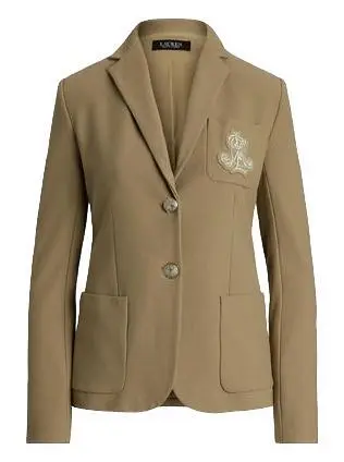 Ralph Lauren Patch Jacquard Single-breasted Blazer - Beige