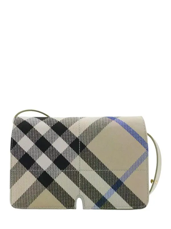 Burberry Checked Shoulder Bag - Neutrals