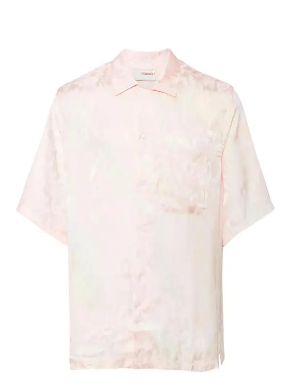 Fiorucci Jacquard Short-sleeve Shirt - Pink