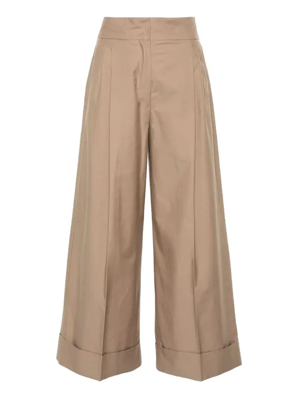 Max Mara Abba Wide-leg Trousers - Brown