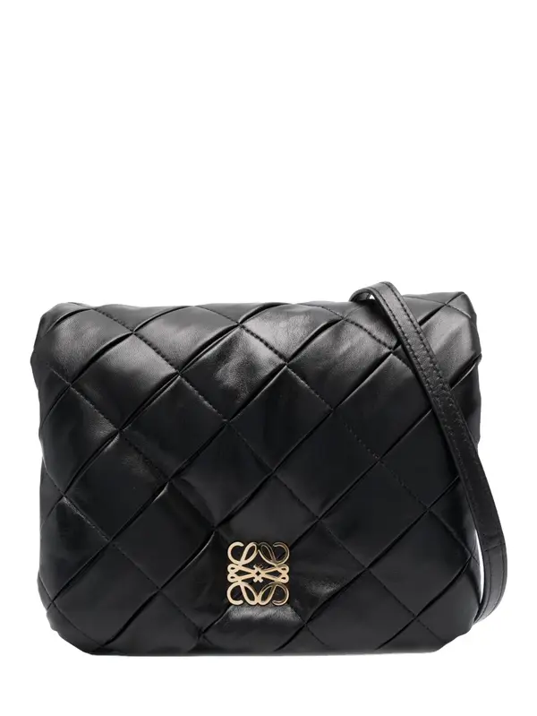 Loewe Goya Puffer Crossbody Bag - Black