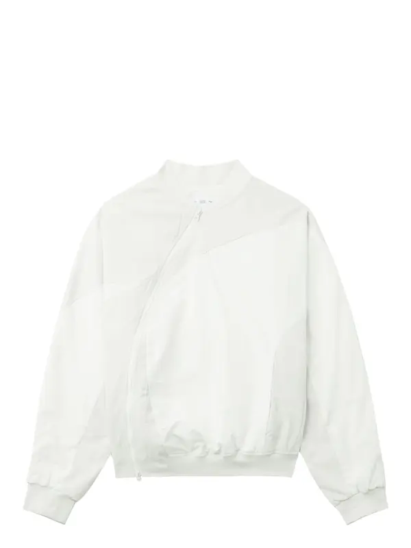 POST ARCHIVE FACTION Asymmetric-zip Bomber Jacket - White