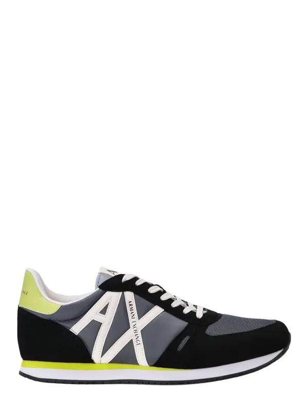Armani Exchange Panelled Sneakers - Yellow