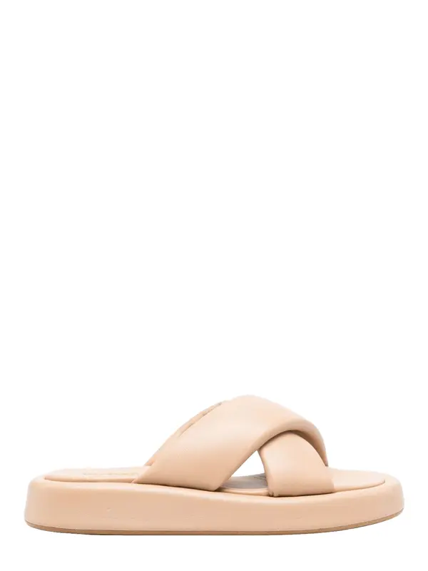 VAMSKO Leather Pillow Sandals - Neutrals