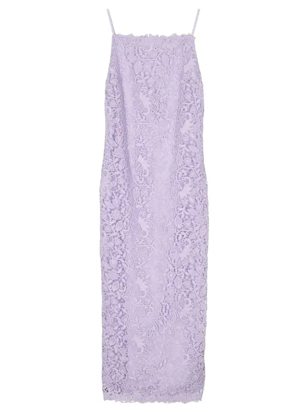 Carolina Herrera Floral-lace Dress - Purple