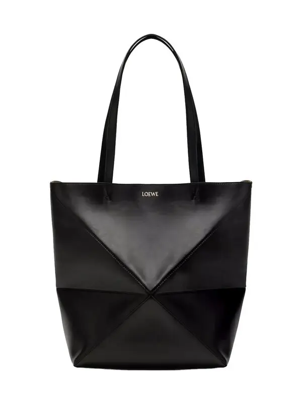 Loewe Puzzle Fold Tote Bag - Black