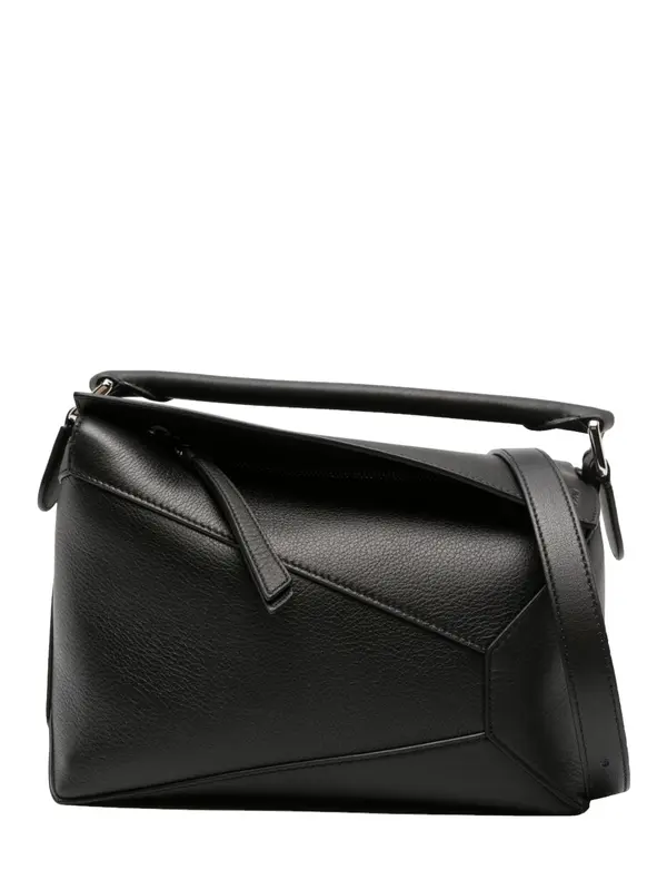 Loewe Small Puzzle Leather Bag - Black