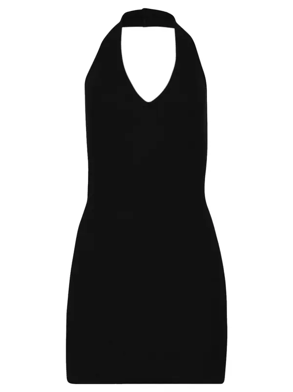 Eterne Halterneck Mini Dress - Black