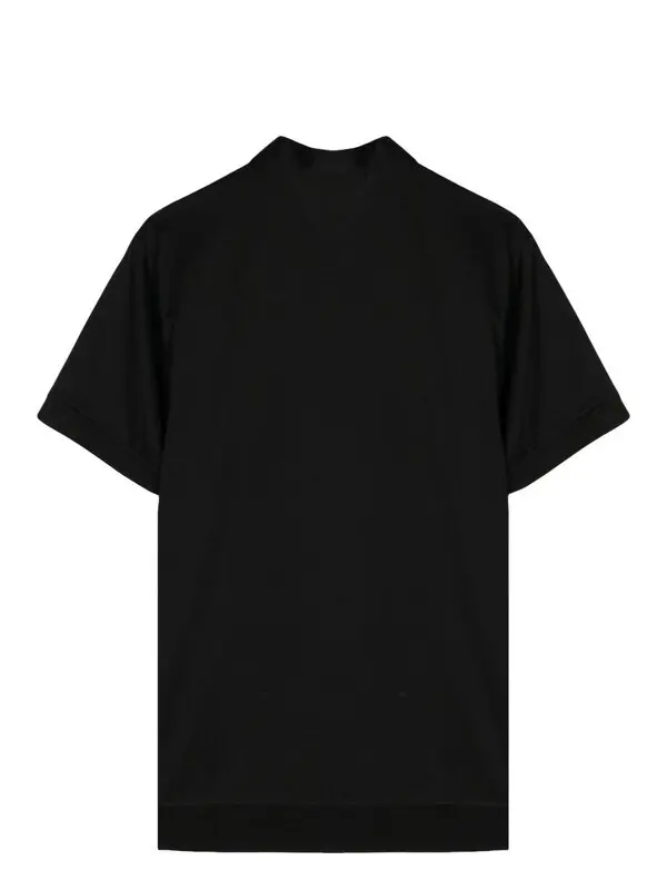 Karl Lagerfeld K/signature Cotton Polo Shirt - Black