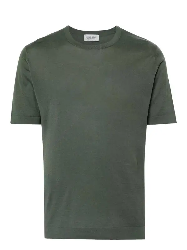 John Smedley Lorca Fine-ribbed T-shirt - Green