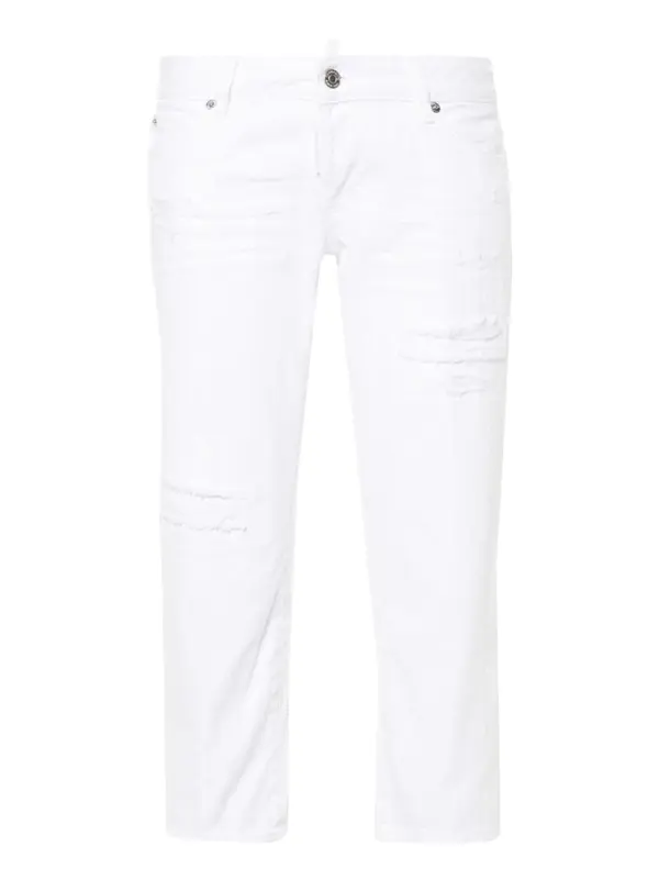 Dsquared2 Capri Cropped Jeans - White