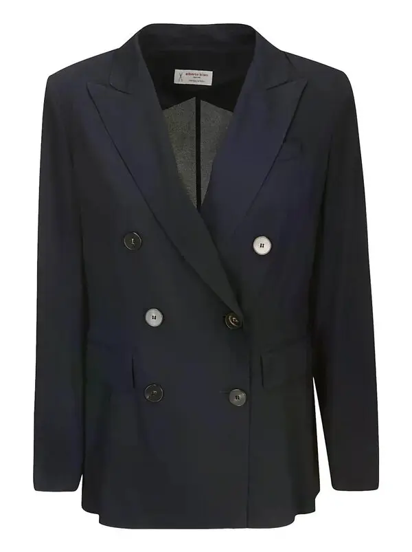 Alberto Biani Double-breasted Blazer - Blue