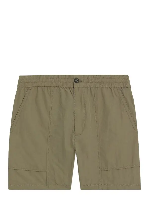ALEX MILL Utility Shell Drawstring Shorts - Army Green