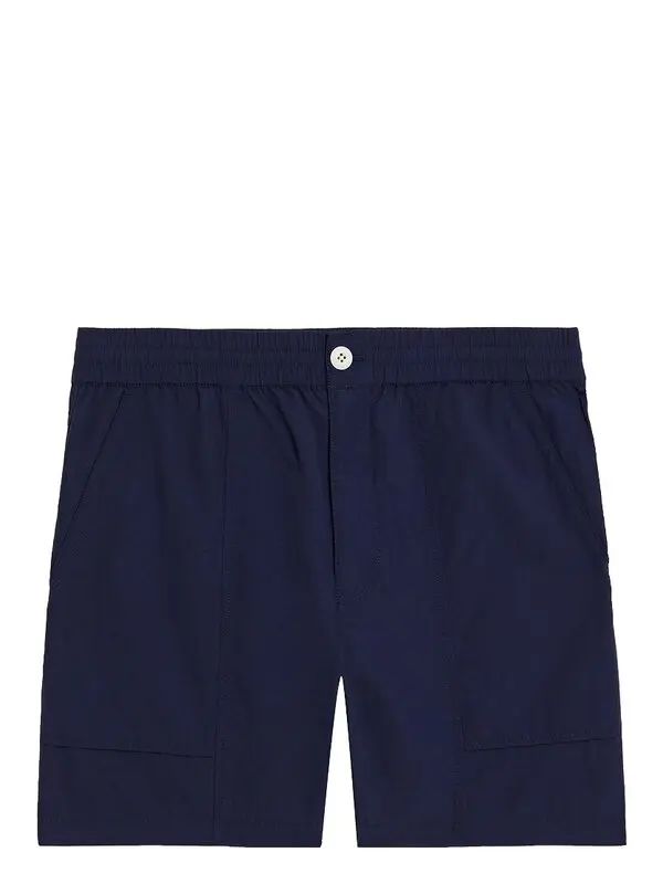 ALEX MILL Utility Shell Drawstring Shorts - Navy