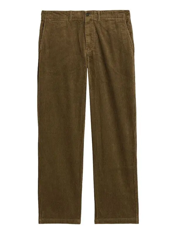 ALEX MILL Cotton-corduroy Pants - Army Green