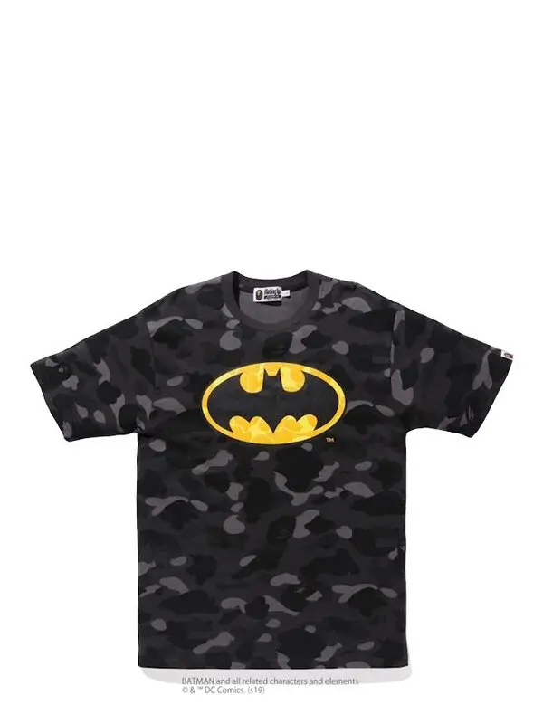 A BATHING APE X Dc Batman Camo Tee Shirt - Black