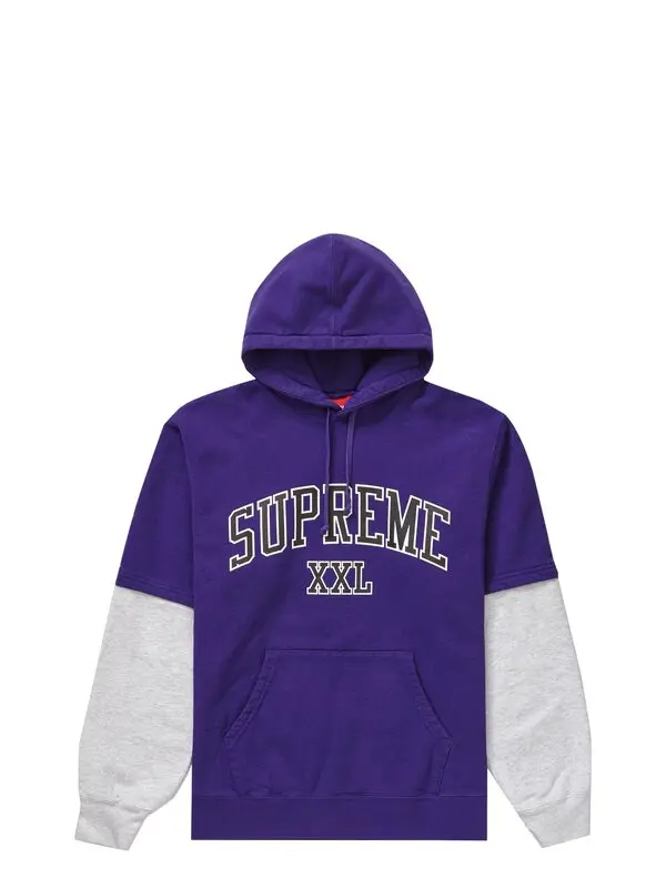 Supreme Xxl Hooded Sweatshirt - Purple