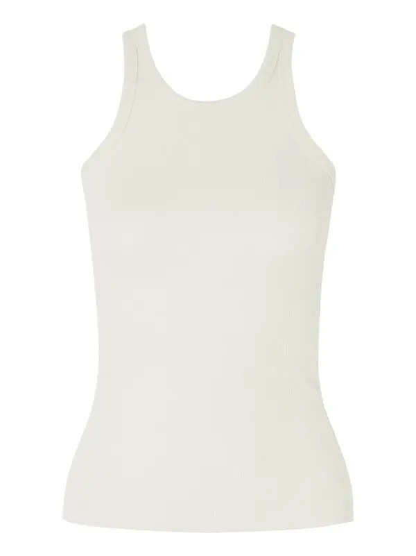 Eterne Ribbed Stretch-jersey Tank - Cream
