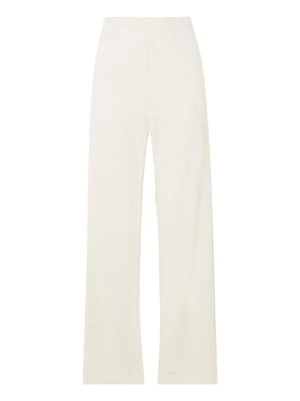 Eterne Cotton And Modal-blend Straight-leg Sweatpants - Neutrals