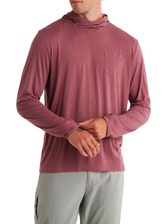 FREE FLY Lightweight Upf 20+ Hoodie - Plum