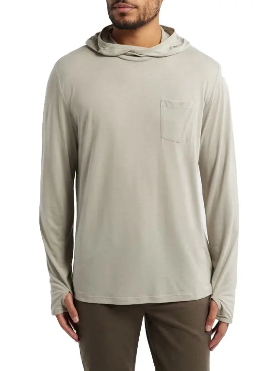 FREE FLY Lightweight Upf 20+ Hoodie - Sandstone