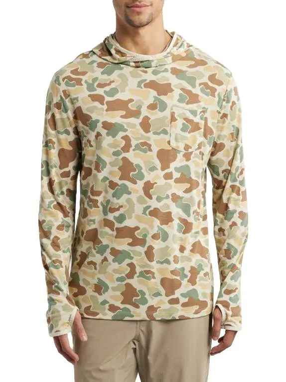 FREE FLY Lightweight Upf 20+ Hoodie - Vintage Camo